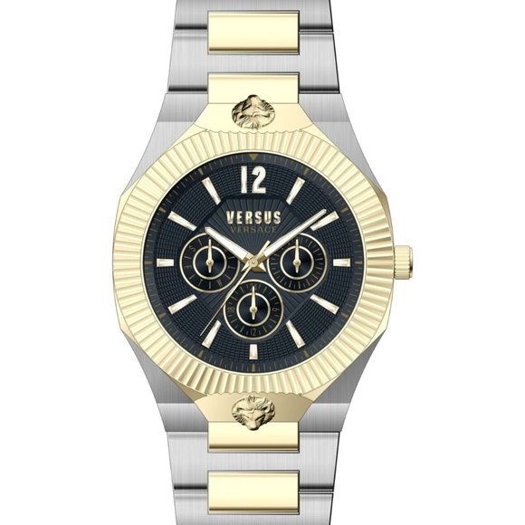 Versace | Accessories | Versace Mens Two Tone 42mm Echo Watch | Poshmark